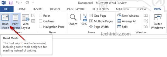 Features Of Read Mode In Office 2013 And How To Enable It DIGITAL 