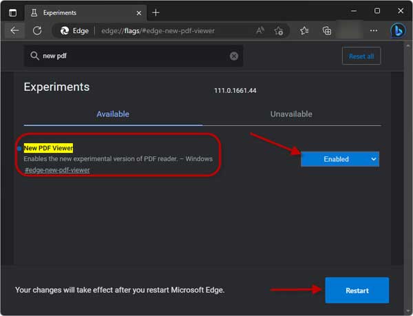 How To Enable And Disable Adobe Acrobat Pdf Reader In Microsoft Edge