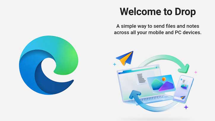 How To Use Microsoft Edge Drop Feature To Transfer Files Between
