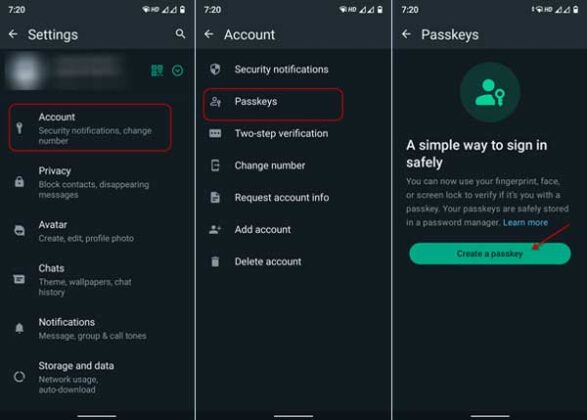 How To Create a Passkey on WhatsApp for Android - Techtrickz