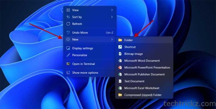 Fix the New/Folder Option Missing in the Right-Click Menu on Windows 11 - Techtrickz