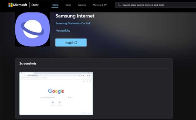Download Samsung Internet Browser for Windows 10 and 11 - Techtrickz