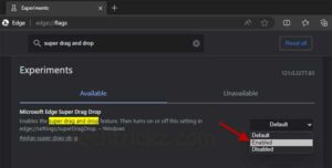 How to Enable and Use Super Drag and Drop Feature on Microsoft Edge - Techtrickz