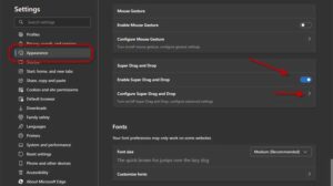 How to Enable and Use Super Drag and Drop Feature on Microsoft Edge - Techtrickz