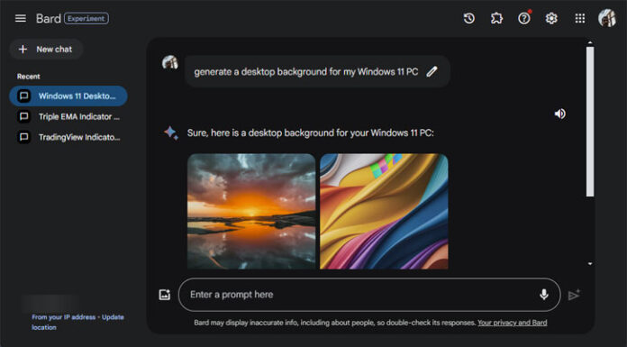 How to Generate Stunning AI Images Using Google Bard - Techtrickz