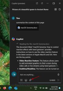 How to Use Copilot's File Uploading Feature in Windows 11 to Summarize Documents - Techtrickz