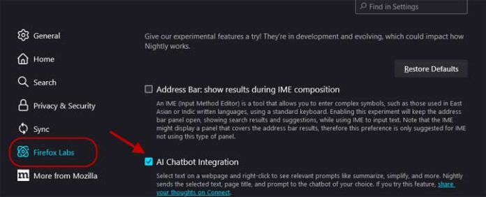 Firefox Supports AI Chatbots: How to Enable and Use it - Techtrickz