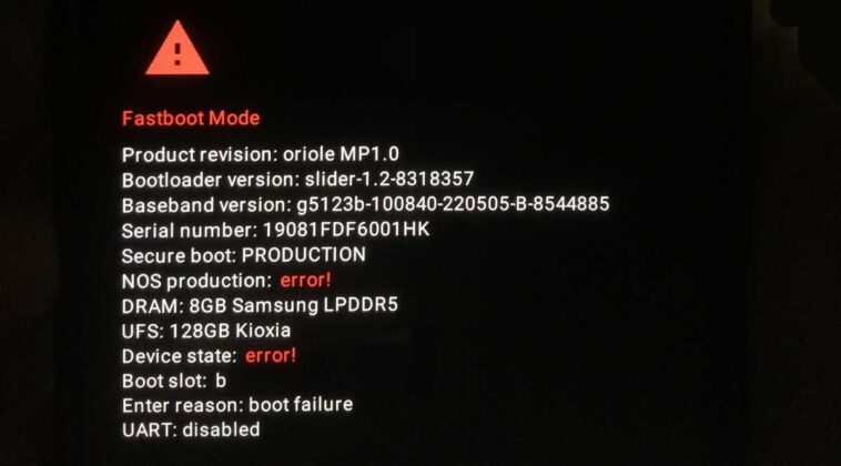 Android Phone Stuck in Fastboot Mode with Boot Failure Error (How to Fix) - Techtrickz