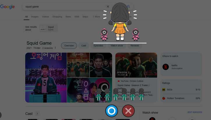 How to Play Squid Game Hidden in Google Searches on Any Device - Techtrickz