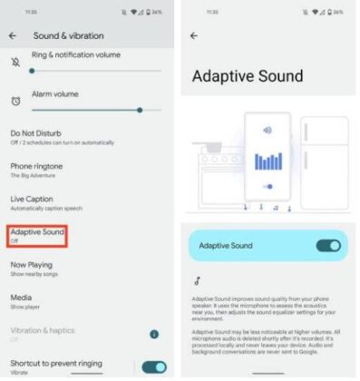 How to Restore Adaptive Sound Feature in Pixel Phones - Techtrickz