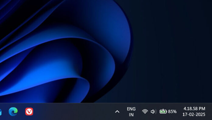 Show Battery Percentage on Taskbar in Windows 11 - Techtrickz