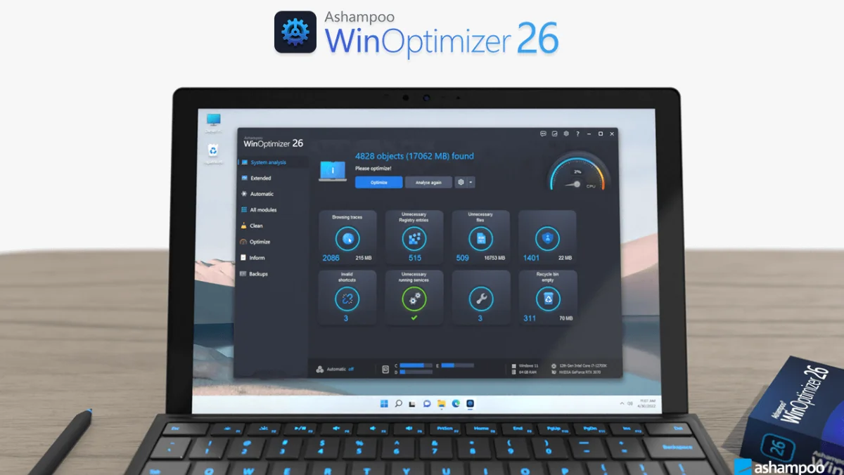 Get a Free Copy of Ashampoo WinOptimizer 27 with a License Key (Windows ...