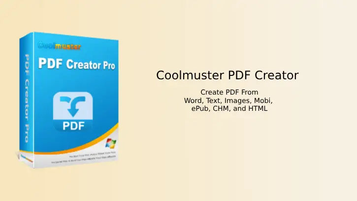 Coolmuster PDF Creator Pro Free License: Convert Text, Word, Images, ePub and HTML Files Into ...