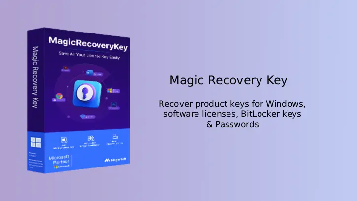 Magic Recovery Key Free 1-Year License: Recover Product Keys, Licenses ...
